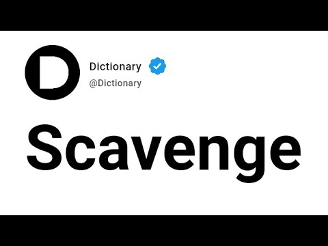 Scavenge Meaning In English