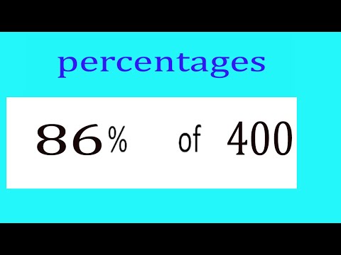Percentages     86      Percentage(%)    of    400