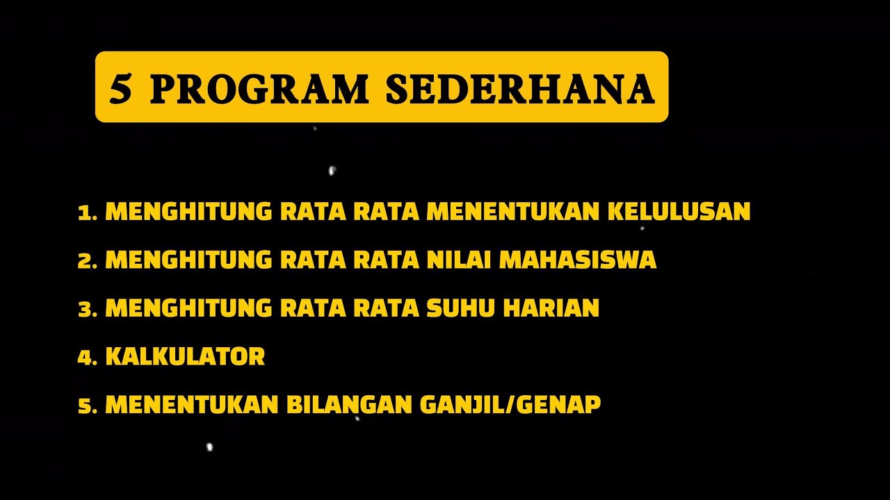5 program sederhana python