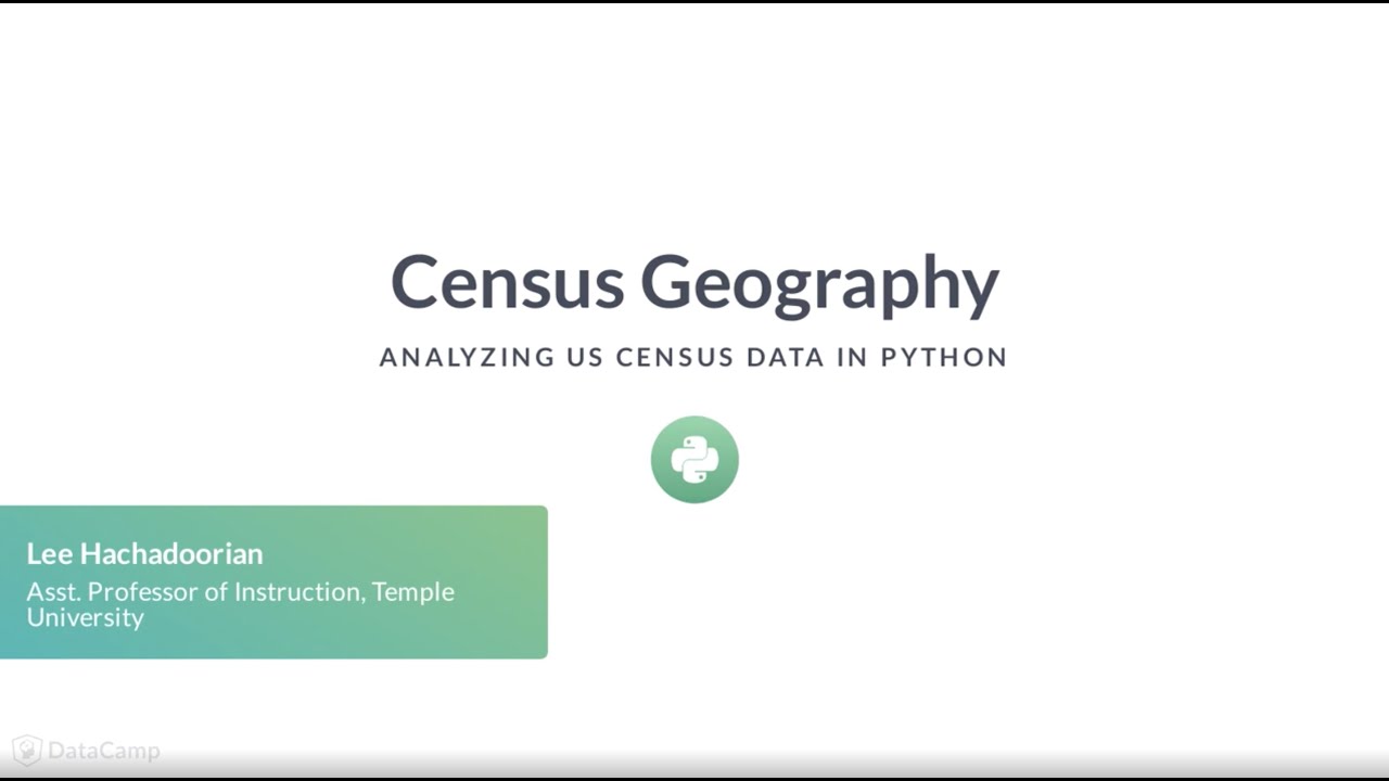 Python Tutorial: Census Geography