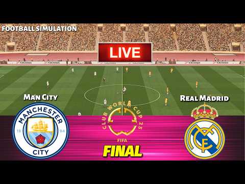Manchester City vs Real Madrid - FIFA Club World Cup FINAL | Live Football Match | PES 21 Simulation