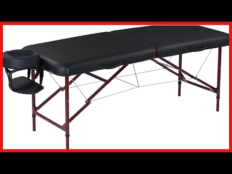 Master Massage Zephyr Lightweight Portable Massage Table Package, Black, 28x72 Inch (Pack of 1)