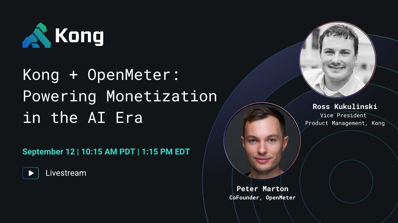 Kong + OpenMeter: Powering Monetization in the AI Era