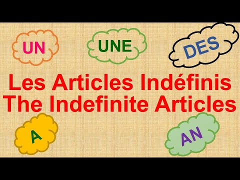 Learn French Indefinite Articles for Beginners