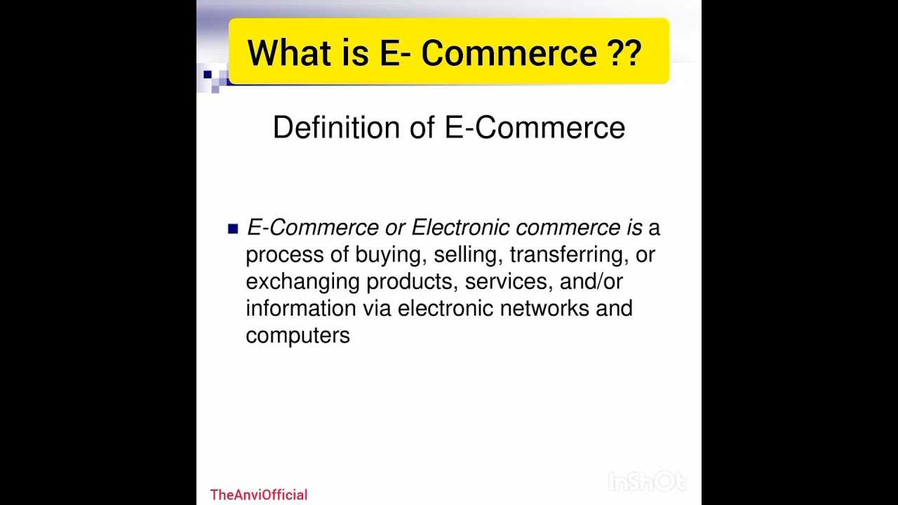 what isE-commerce ?? #shortvideo #ecommerce #computer #education #TheAnviOfficial #class