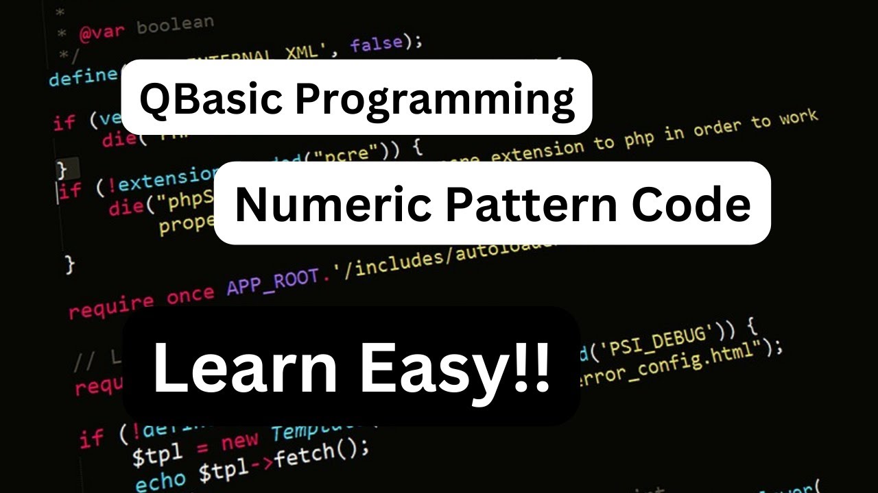 QBasic Numeric Pattern | Easy Code |