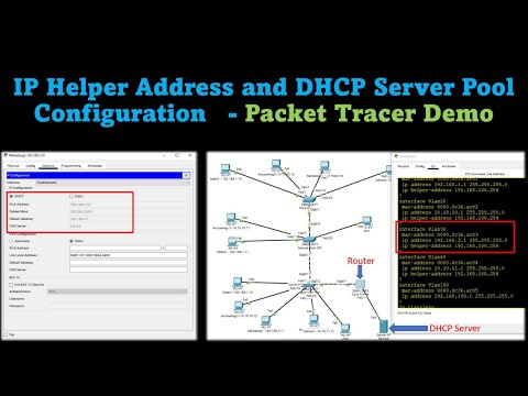 How IP Helper Address and DHCP Server Pool Works Packet Tracer Configuration Demo