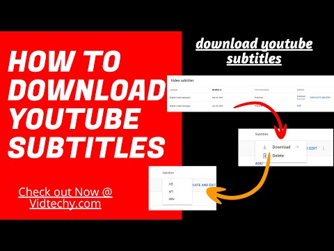 how to download youtube subtitles