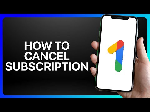 How To Cancel Google One Subscription Tutorial