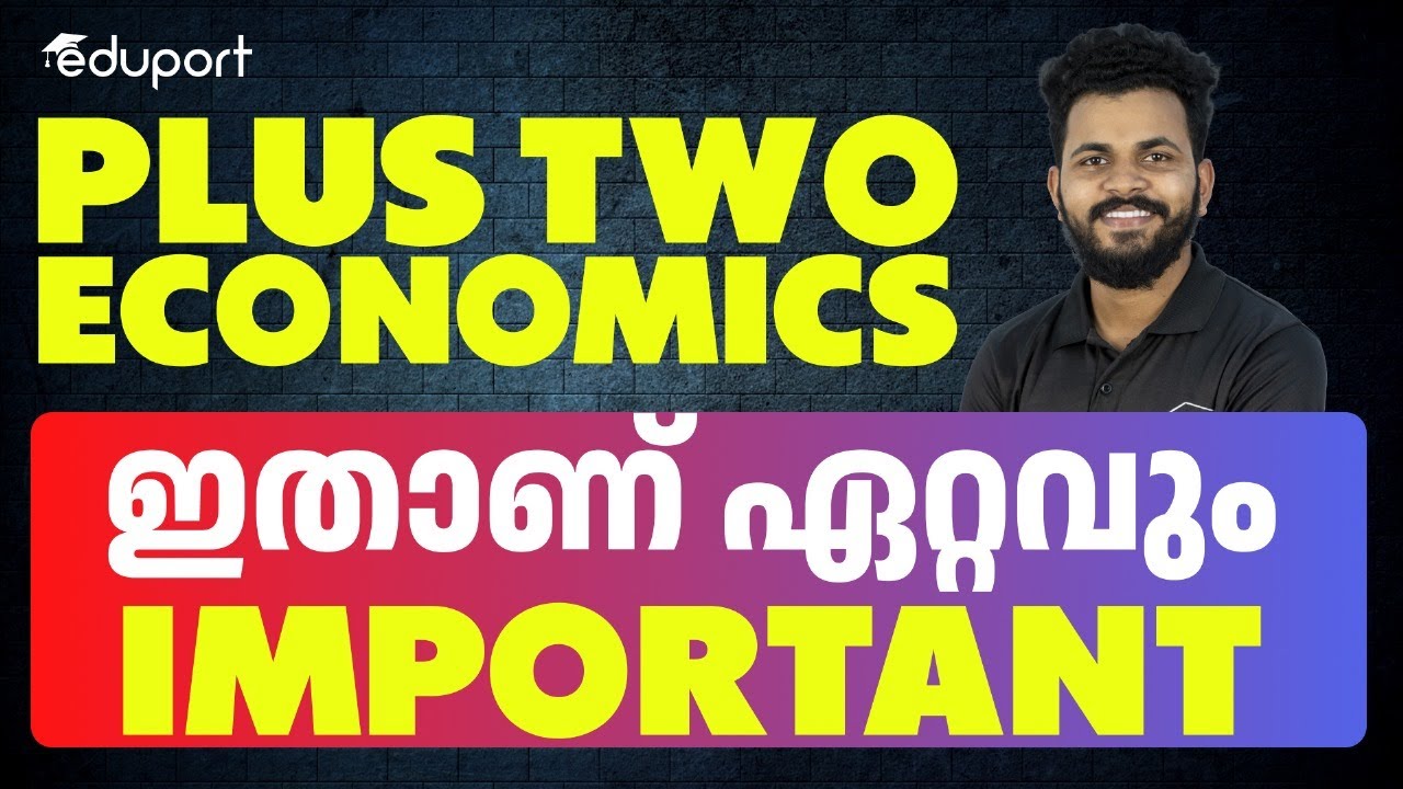 Plus Two Economics | Chapter 1 - Important Questions | Eduport