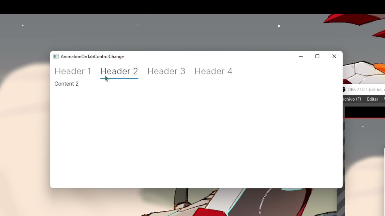 Animation for Avalonia TabControl on Change