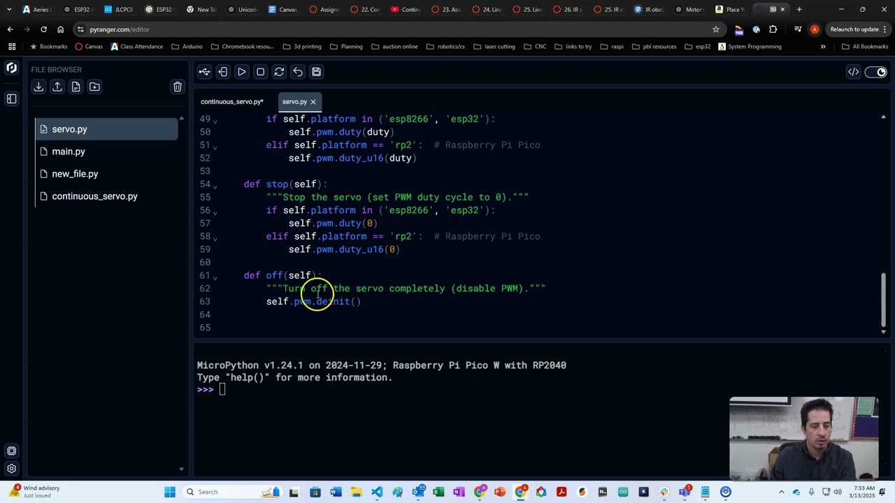 Micropython - Continuous Servo