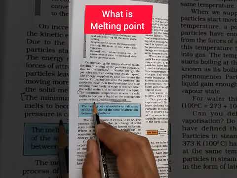 what is melting point #video #shorts #cbseboard