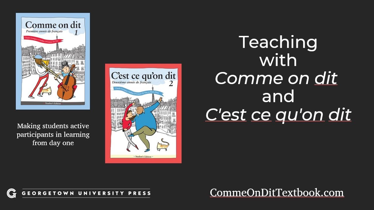 Teaching with the Comme on dit French Language Program