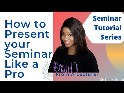 How to Present your Seminar Like a Pro || Seminar Report Writing & Presentation series V.3