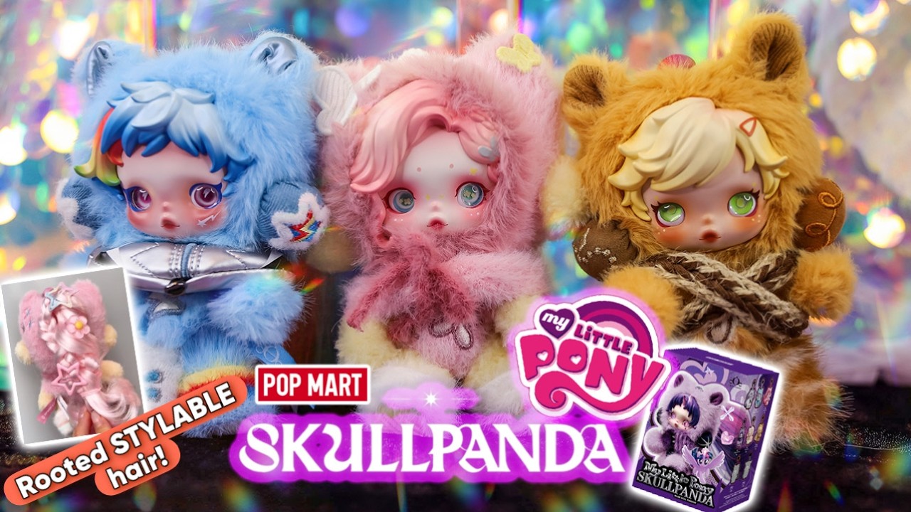 Skullpanda x My Little Pony Plush Doll Series FULL CASE UNBOXING & REVIEW *They Have NYLON HAIR!*