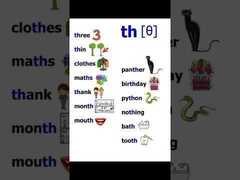 ⚡th|| Words with the "th" sound|| LEARN ENGLISH FAST⚡