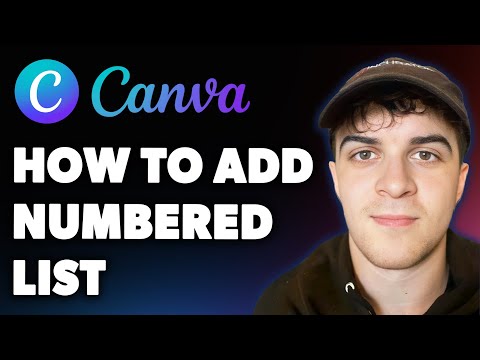 How to Add Numbered List on Canva (Full 2025 Guide)