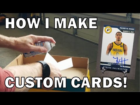 Here's How I Make Custom Trading Cards!
