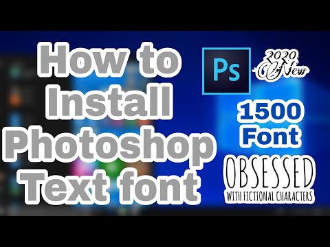 How to download photoshop 2000 new english font download for pc| pc text font | free free