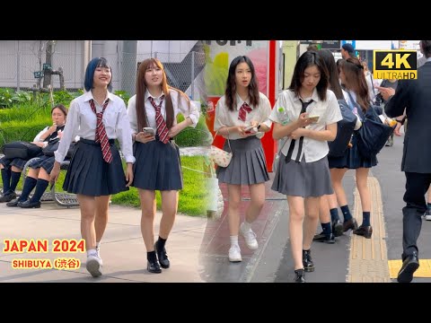 4k hdr japan travel 2024 | Walk in Shibuya (渋谷) Tokyo Japan | Nature for relaxing City ambience