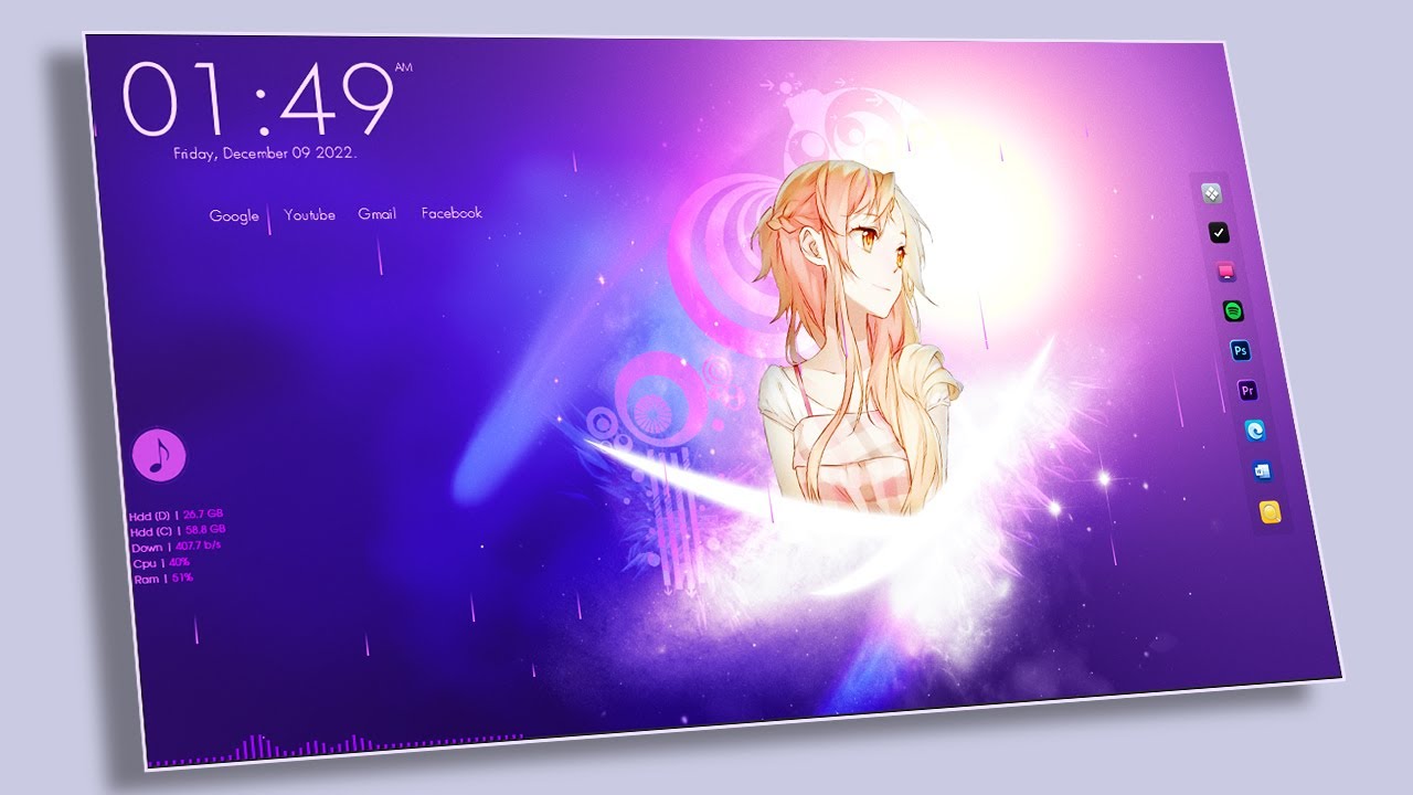 Make your Windows Desktop look Pretty with Sword Art Online 😘