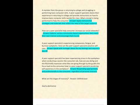 2025 PEER SUPPORT SPECIALIST CERTIFICATION EXAM ACTUAL QUESTIONS AND CORRECT DETAILED ANSWERS