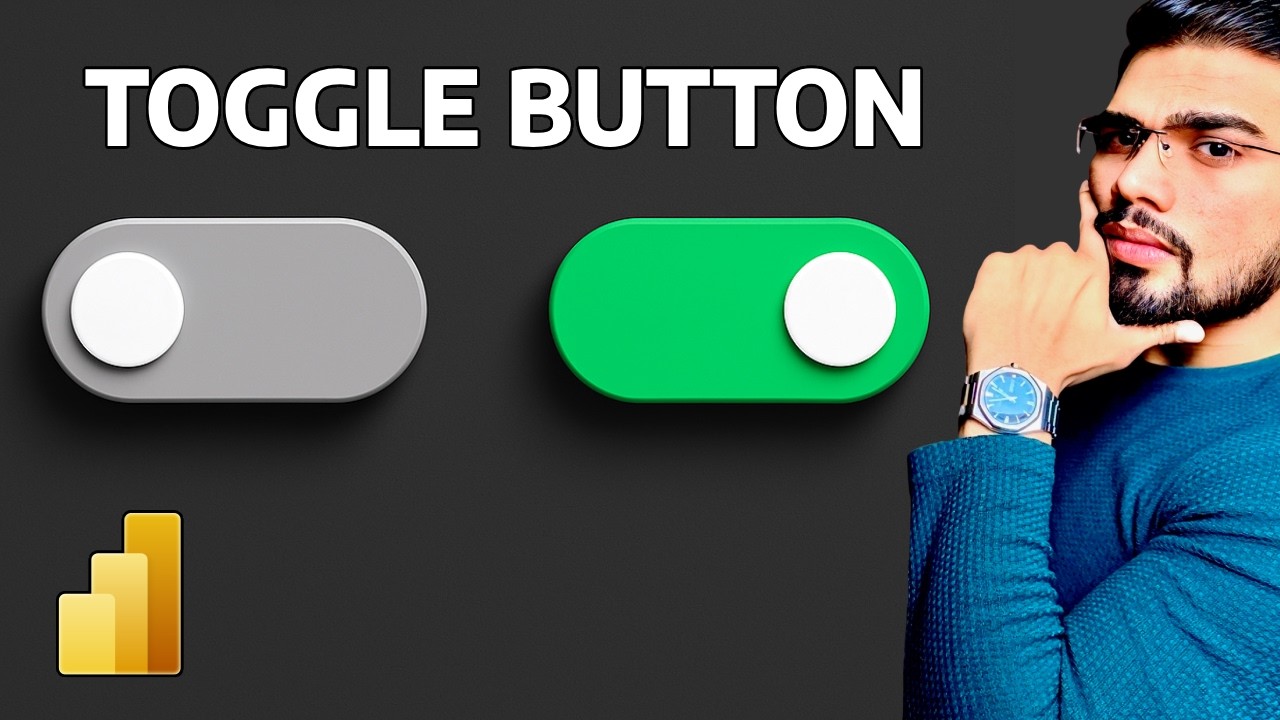 Create a Toggle Button in Power BI Using Bookmark Navigator | Dashboard Trick You Must Know