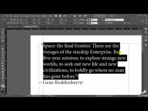 How to Hang a Quote in and outside Adobe InDesign