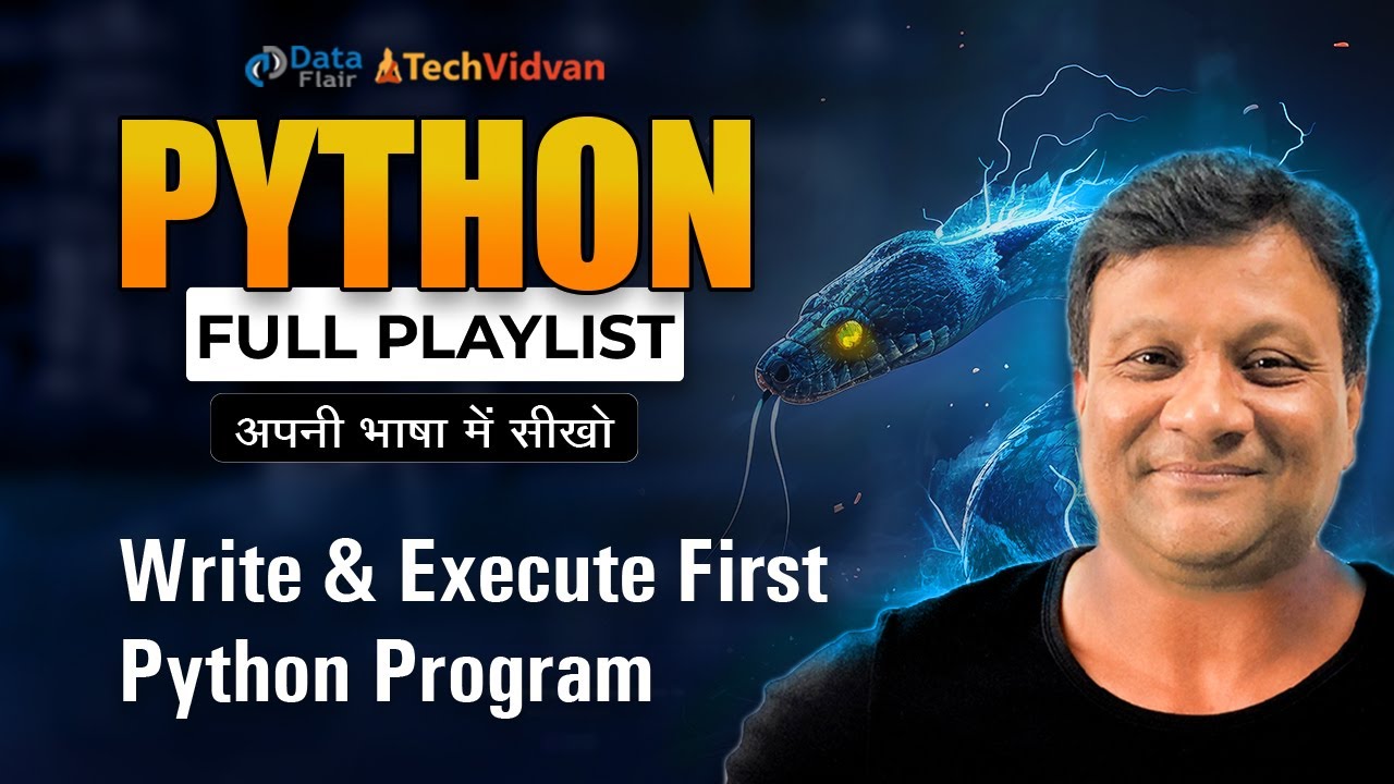 Python Hello World Program | Write First Python Program using Notepad and IDLE in Hindi