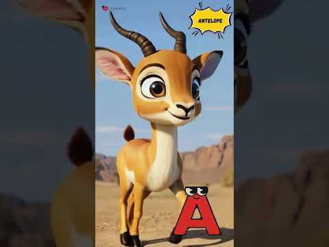 Animal A's Song | 10 Amazing Animals Starting with 'A' for Kids | Fun Learning by UZR Learning #abcd