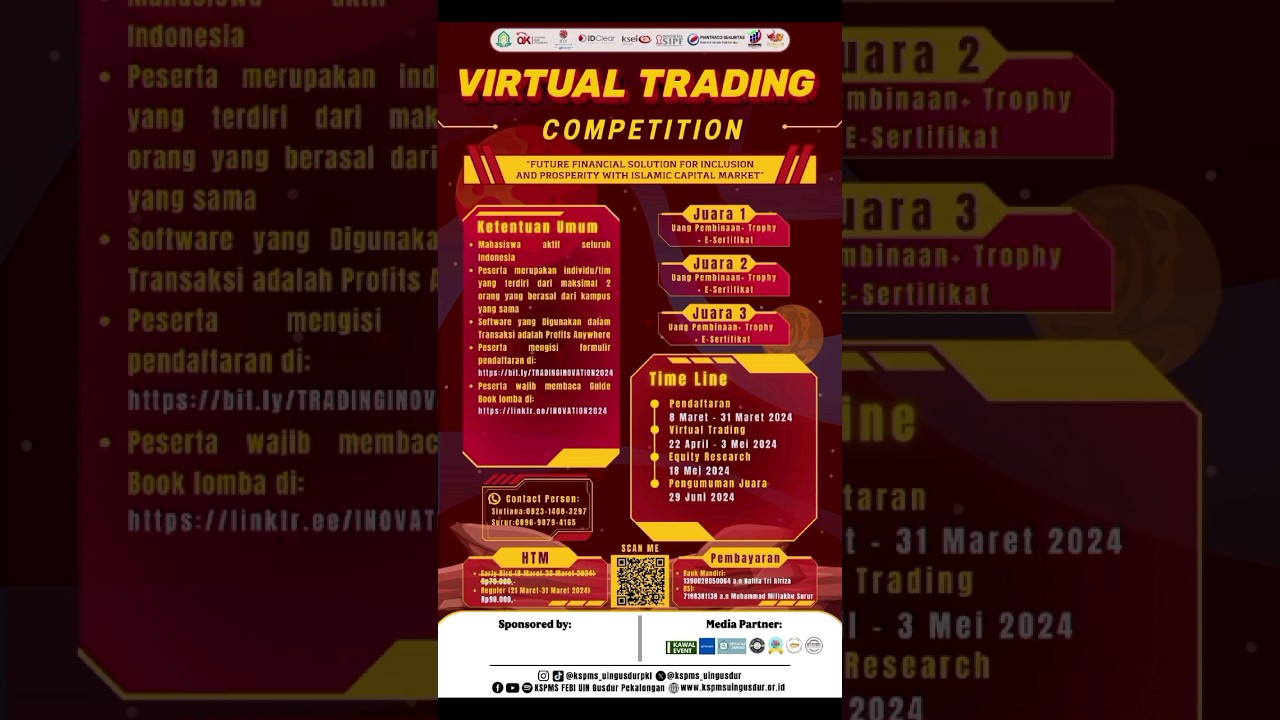 💫H-3 Pendaftaran Virtual Trading Competition INOVATION 2024💫