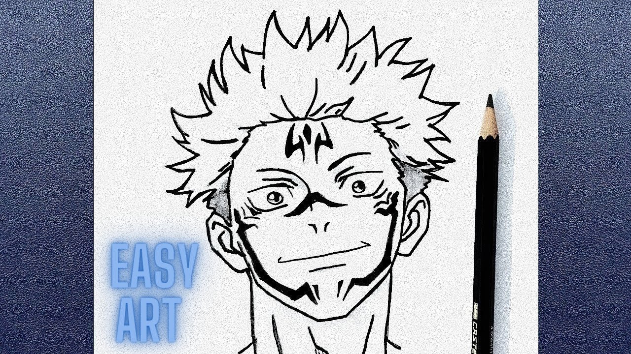 Simple & Easy Steps To Draw Sukuna || Learn Easy Anime Drawing Techniques