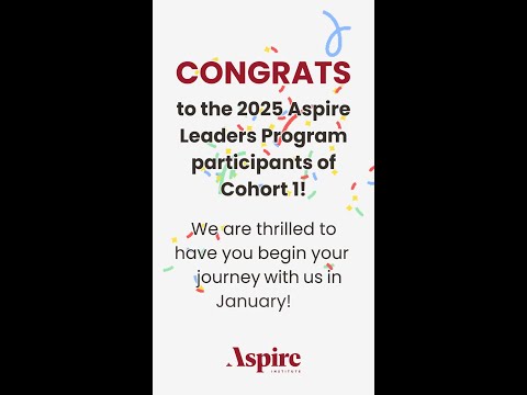 Congrats, Cohort 1 Participants!