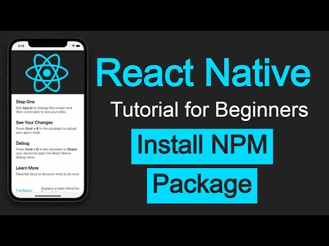 React Native tutorial #36 How to install npm package