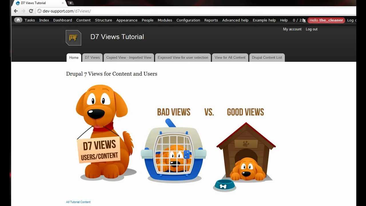Drupal 7 Views Tutorial - Views for Content and Users
