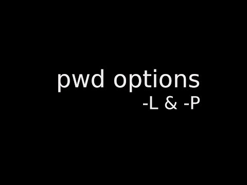 pwd : more about its options in linux