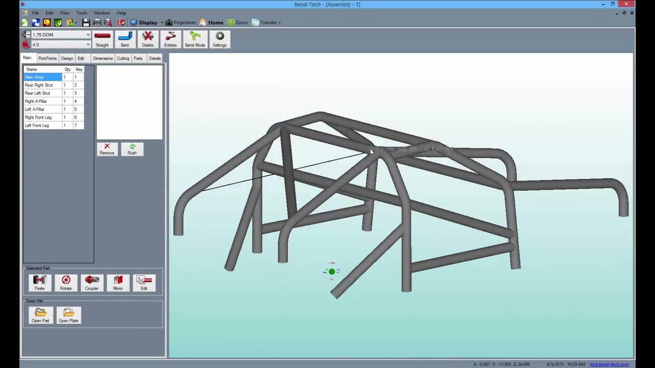 Bend Tech 7x Roll Cage Templates Module - Trick-Tools.com