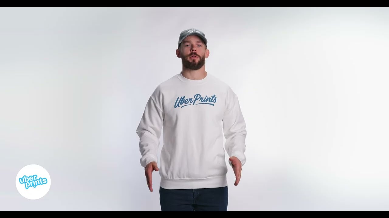 Heavy Blend Crewneck Sweatshirt by Gildan - Review Clip | Custom Printed at UberPrints