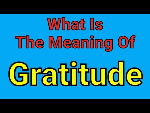 Meaning Of Gratitude | Gratitude | English Vocabulary | Most Common Words in English