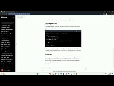 what is keyerror in python
