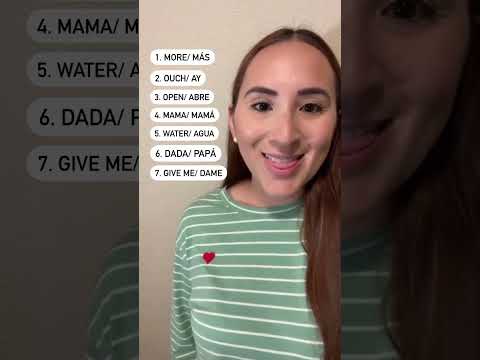 10 powerful English and Spanish words to teach your baby or toddler | TinyTalkersSpeech.com