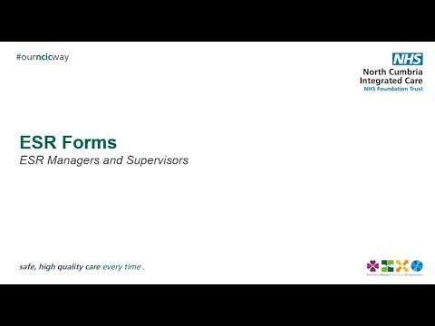 How to use ESR Forms