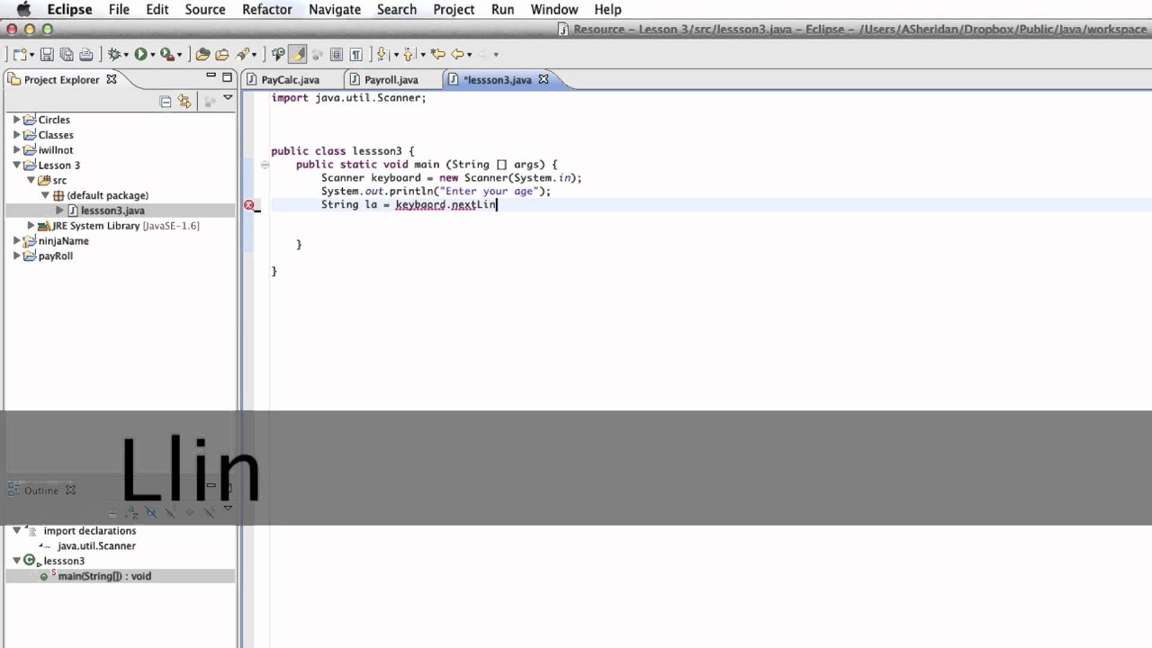 Java Tutorial || Lesson 3 Scanner