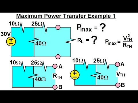 Electrical Engineering: Ch 4: Circuit Theorems (28 of 35) Maximum Power Transfer Ex. 1