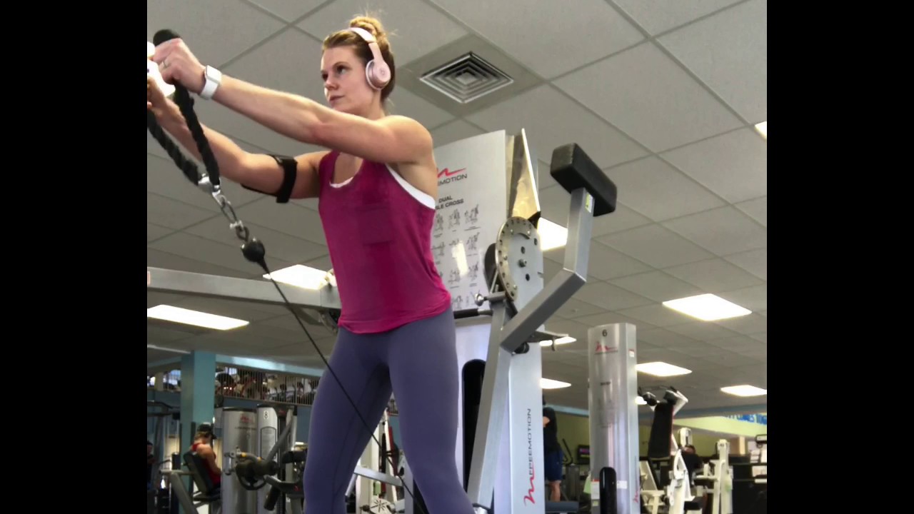 Forward-Facing Cable Rope Front Delt Raise