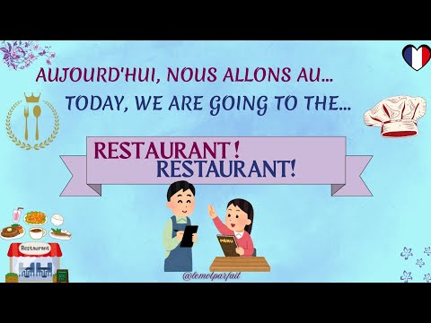 Hello🫡 It's city week! || The restaurant! || English to French #french #learnfrench #therestaurant
