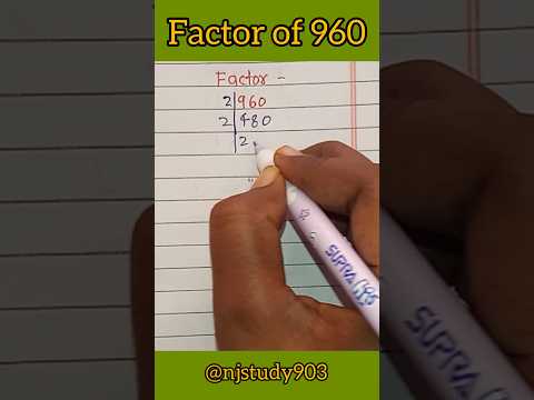 factor of 980 || For competative exam math trick #shorts #math #njstudy903 #mathtrick #sscchcl2023
