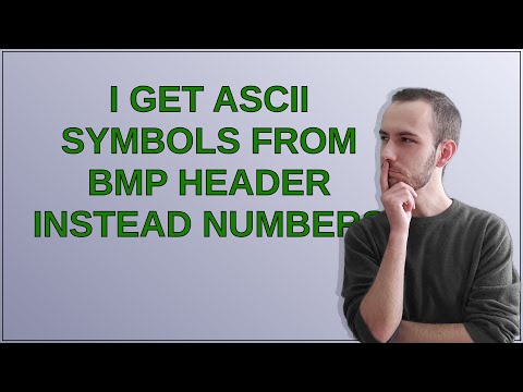 I get ASCII symbols from BMP header instead numbers