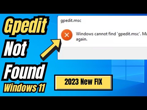 (2023 FIX) Group Policy Editor Not Found Windows 11 | Enable Gpedit